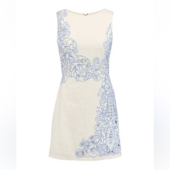 Alice + Olivia | Dresses | Alice And Olivia Malin Embroidered Dress 4 ...